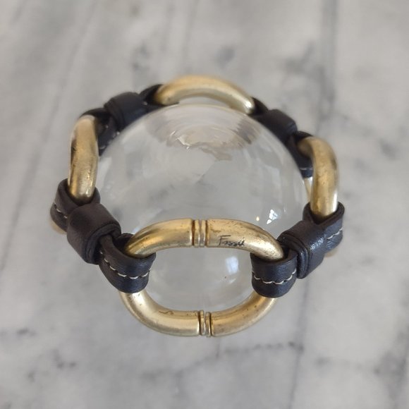 Kenneth Cole | Jewelry | Kenneth Cole Bracelet Gold Link And Brown ...